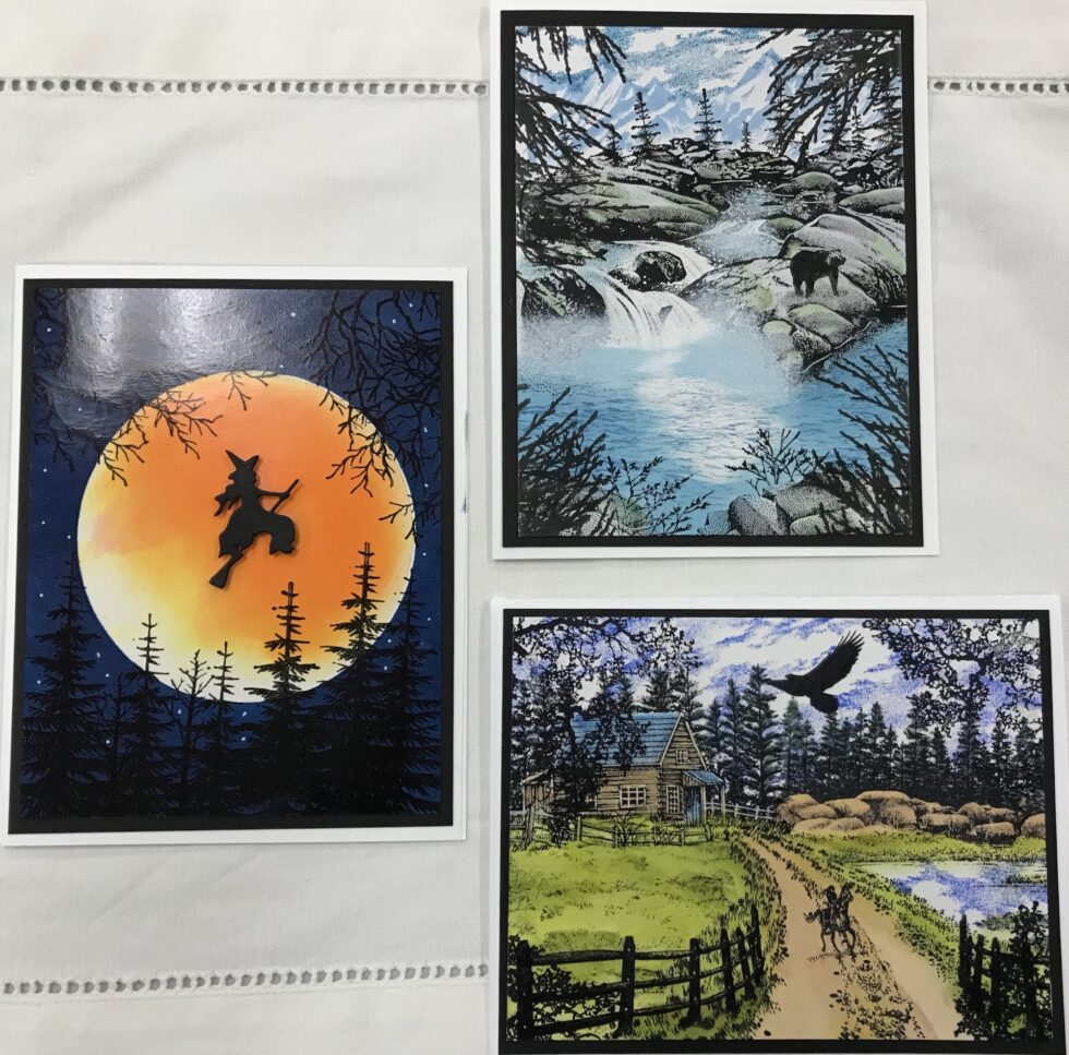 Oct. 26, Weds. Stampscapes nature cards with Char – morning 10 – noon ...